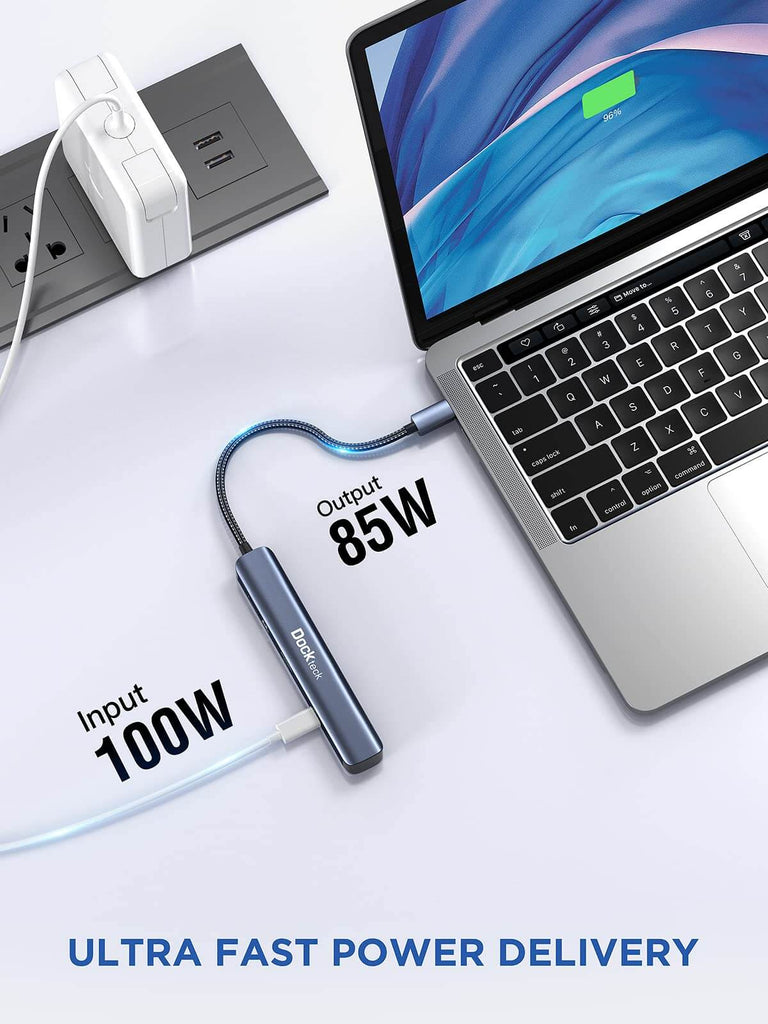 Dockteck 7 in 1 USB C Dongle Multiport Adapter - Dockteck
