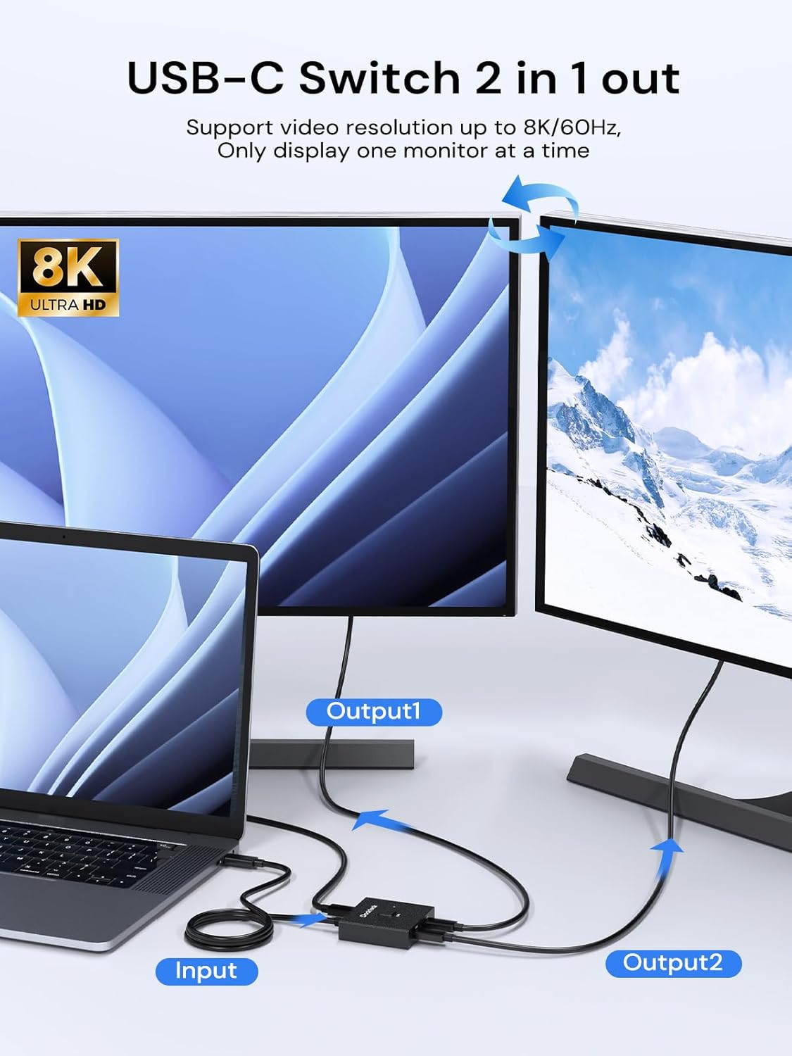 Dockteck Usb C Switch Bi Directional Switcher Dockteck